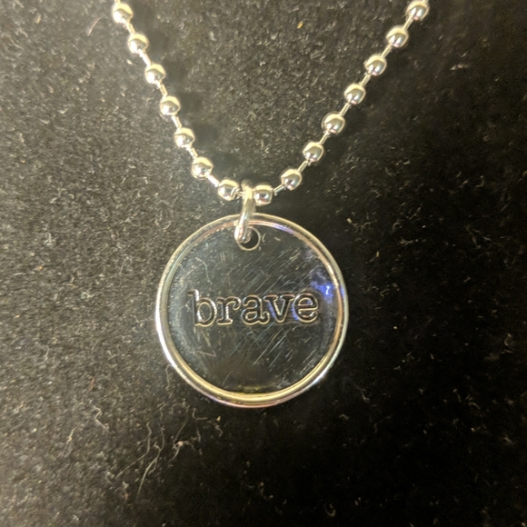 Jewelry | Brave Necklace On 18 Inch Chain | Poshmark